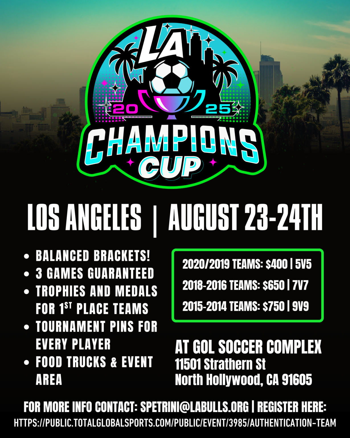 LA Champions Cup - Los Angeles Bulls Soccer Club